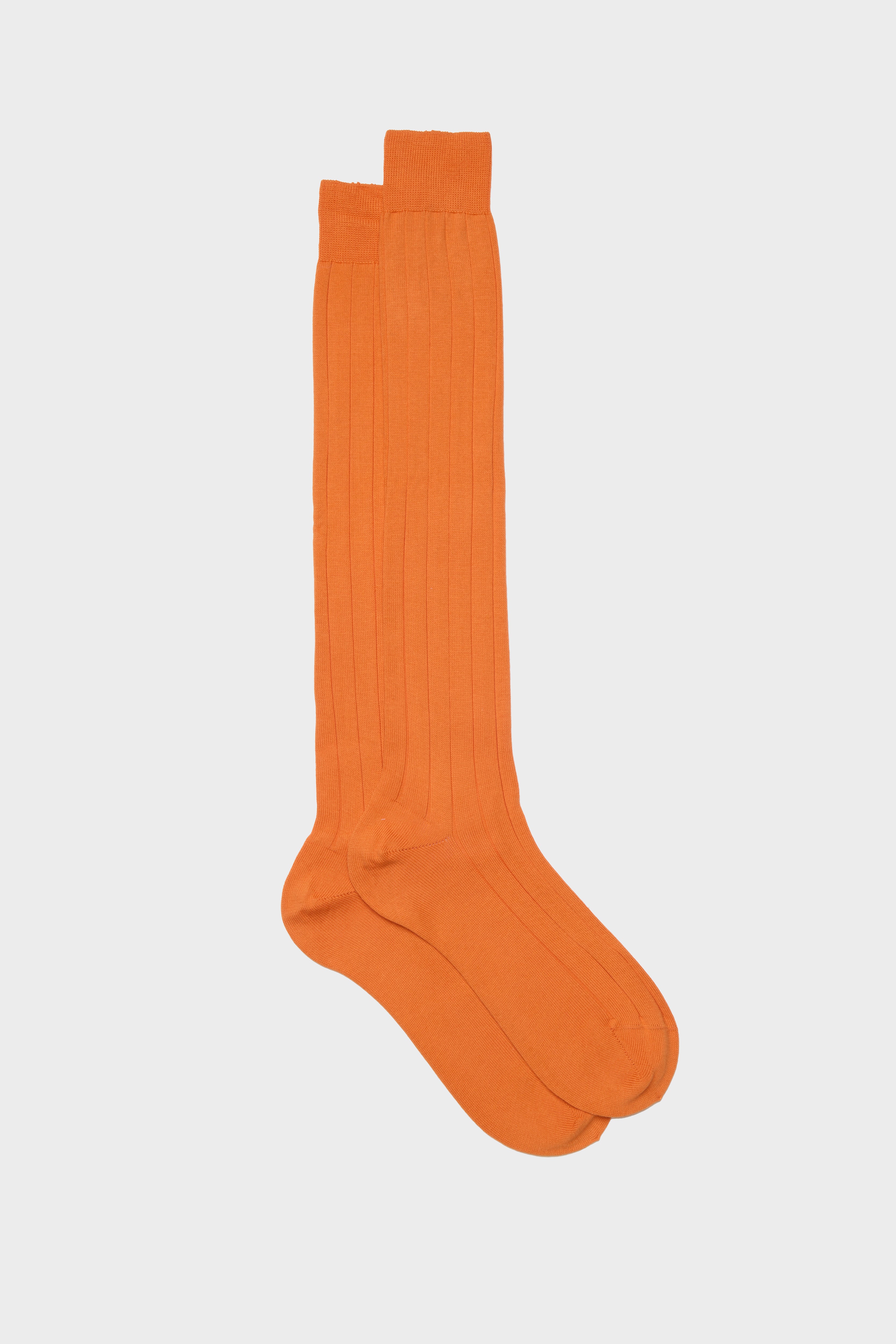 CALZA MASSIMO, 100% COTONE PIMA, ORANGE. – Bresciani Shop