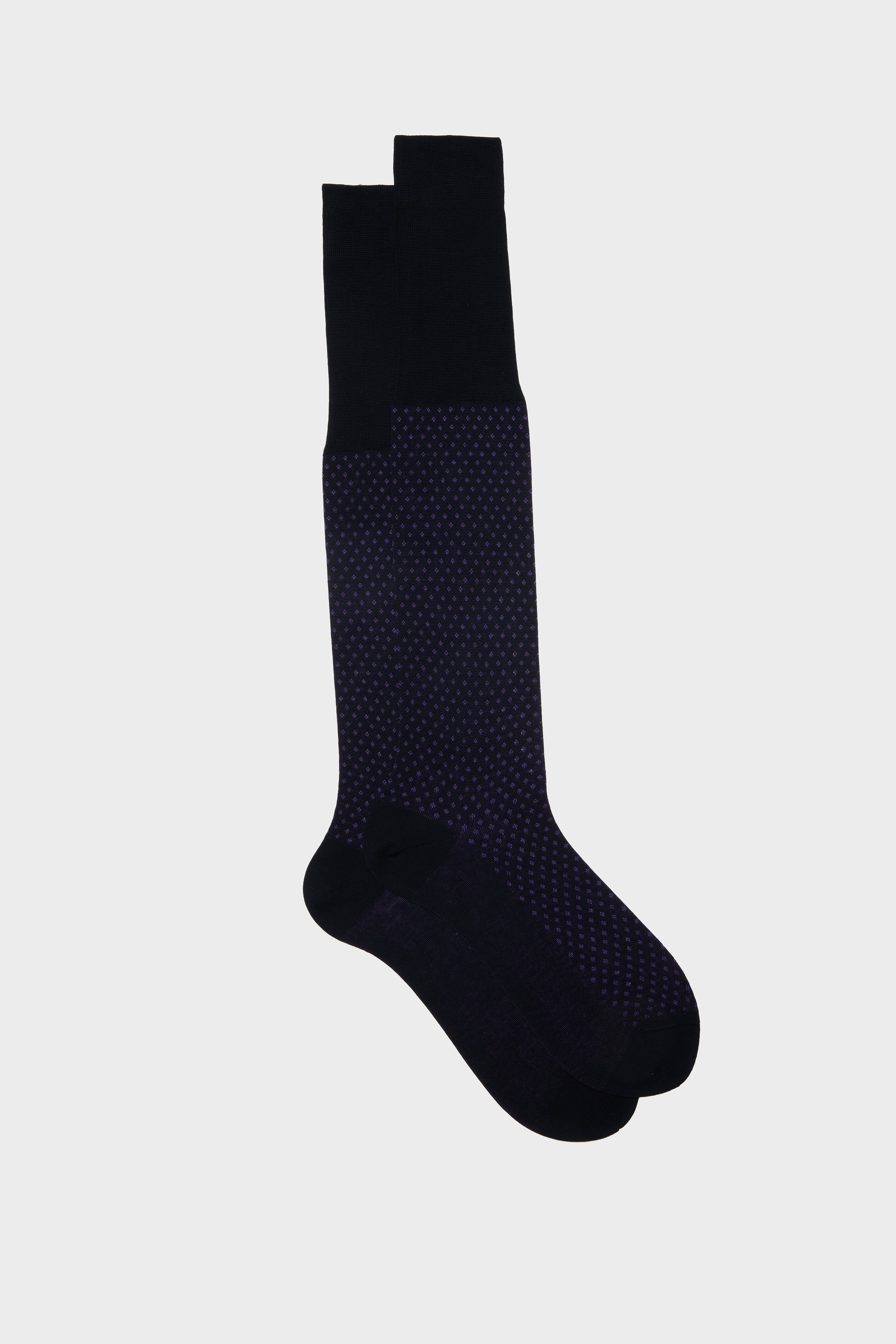 FERDINANDO SOCKS, 100% COTTON, BLU - AMETHYST. – Bresciani Shop