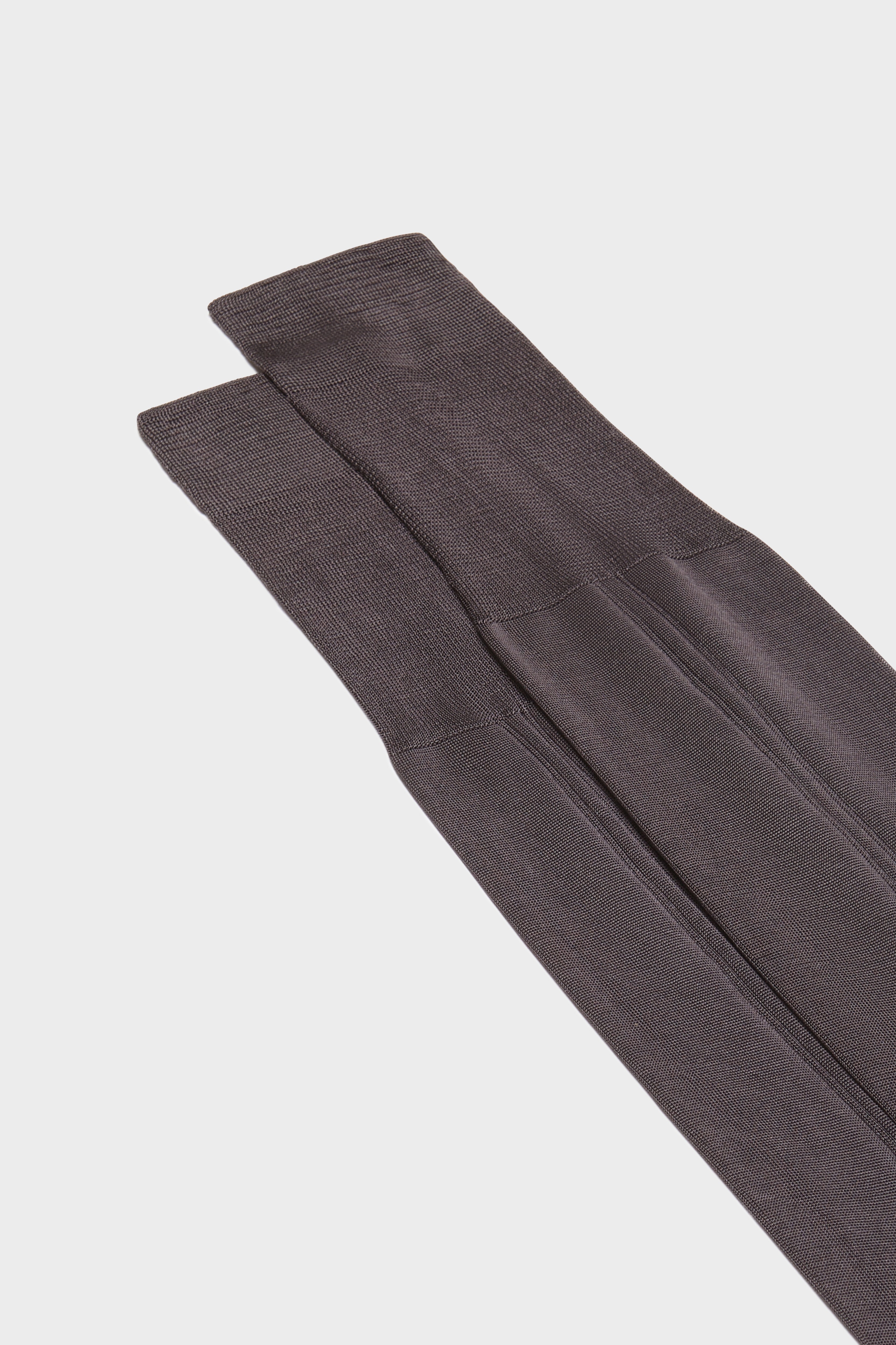 BRESCIANI - men's socks: Celio style. Pure silk. Medium Grey ...